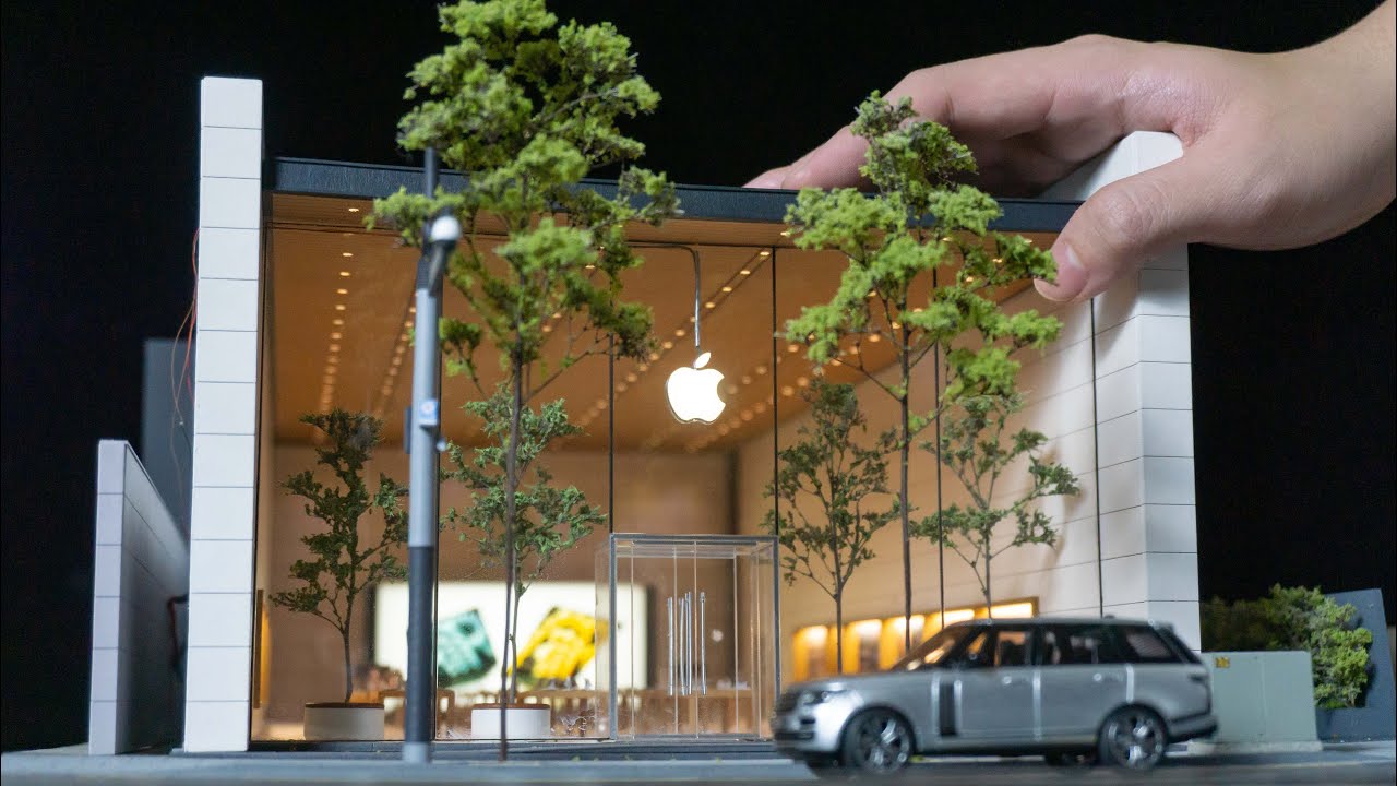 Making the MOST Detailed Apple Store Diorama EVER! in 1/64 Scale - YouTube