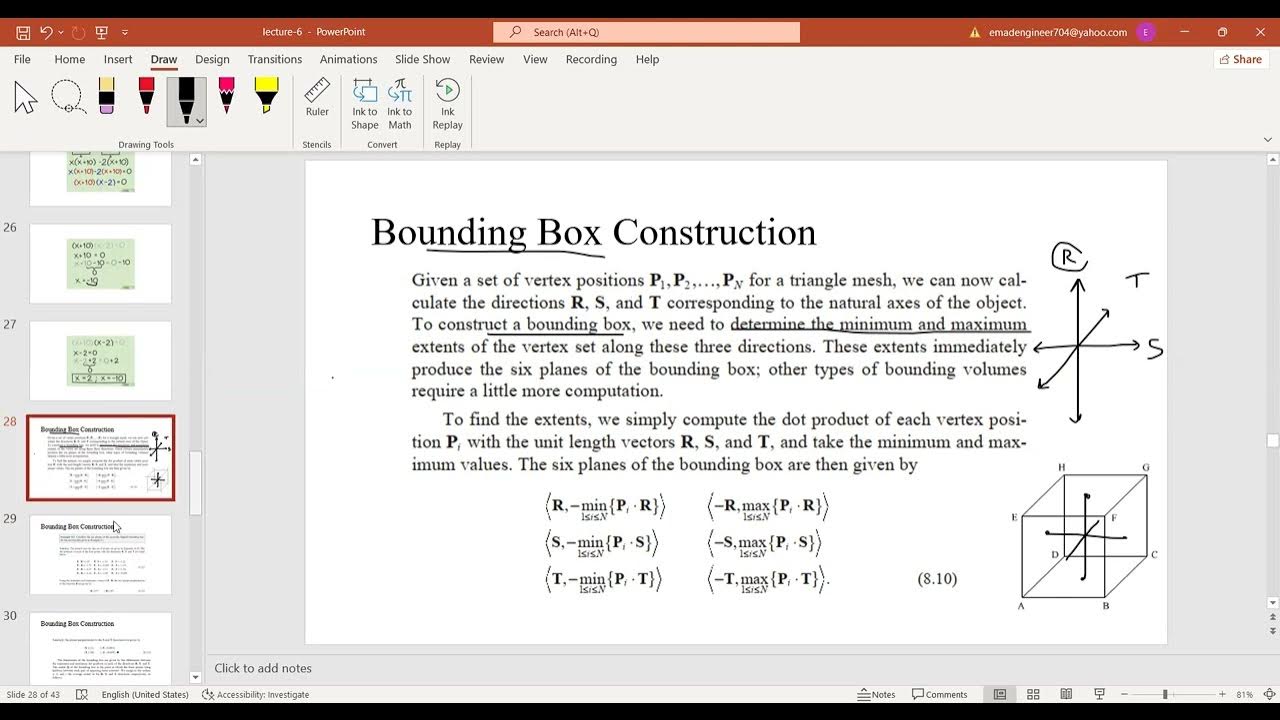 شرح بالعربي game programming, Bounding box,sphere, cylinder, ellipsoid ...