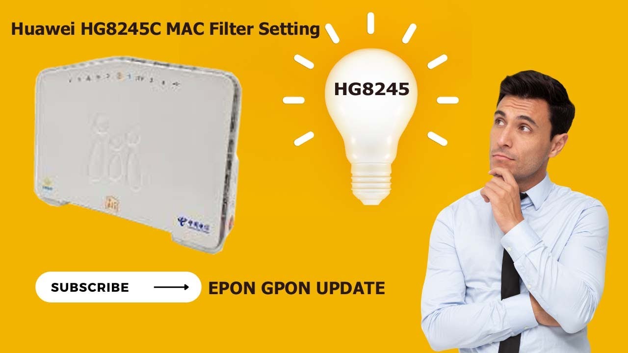 Huawei HG8245C FTTH optical network terminal (ONT) MAC Filter Setting ...