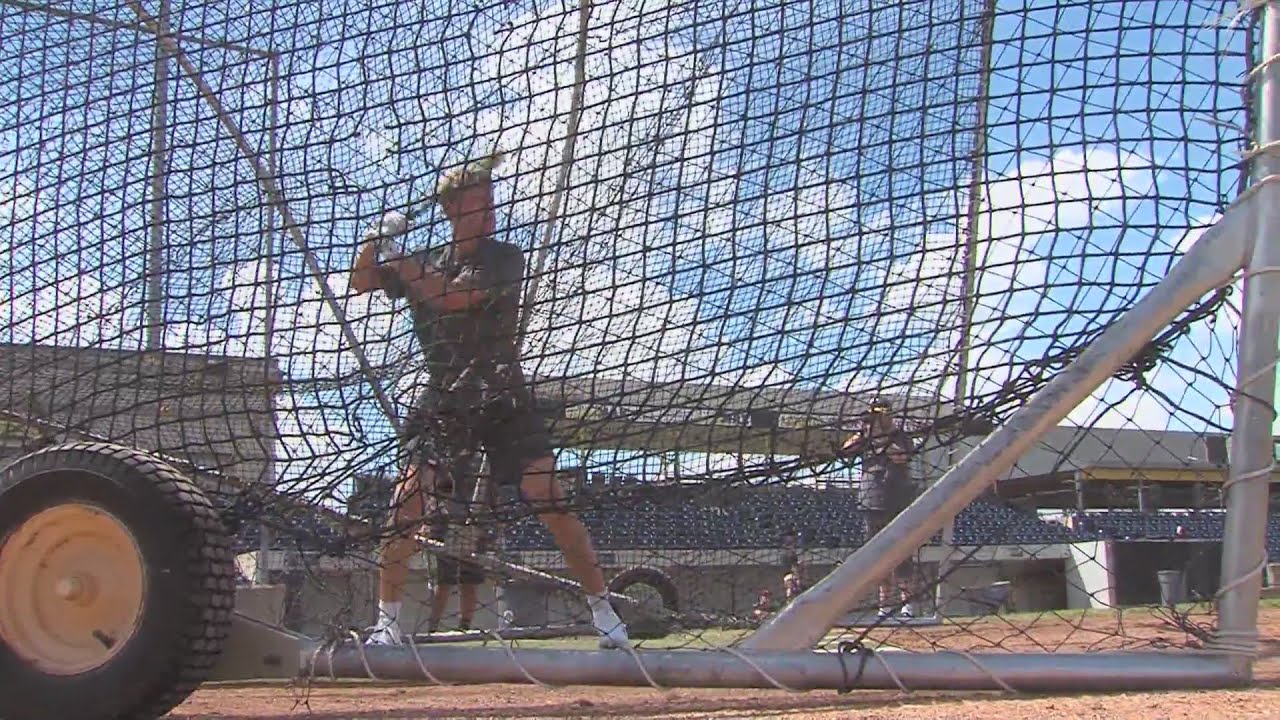 Rivets ready to play it safe while playing ball - YouTube