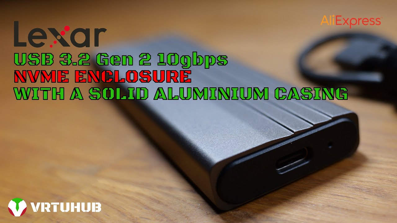 A Strong Aluminum 10GBps NVME Enclosure That Looks & Performs - Lexar E300 10Gbps NVME Enclosure ...