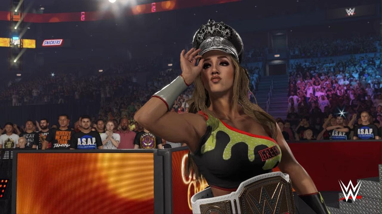 WWE 2K24 - Chelsea Green VS Tamina - YouTube