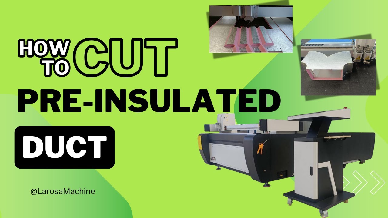 pre insulated and phenolic cnc cutting machine - YouTube
