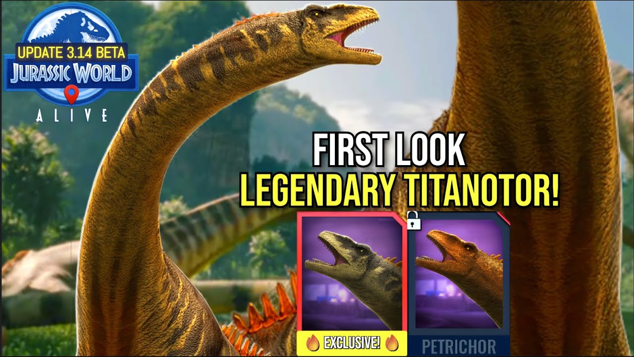 Titanotor EXCLUSIVE FIRST LOOK! New Legendary in Jurassic World Alive ...