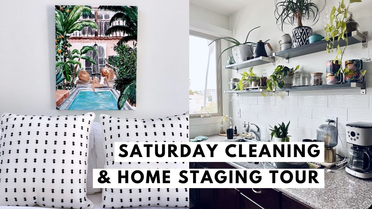 Relaxing Saturday Cleaning, Staging an Apartment, Workout Updates ...
