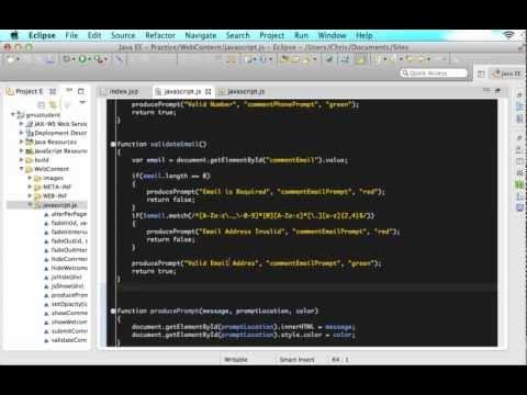 Javascript & Regex Form Validation - P6 - Comment Countdown - YouTube