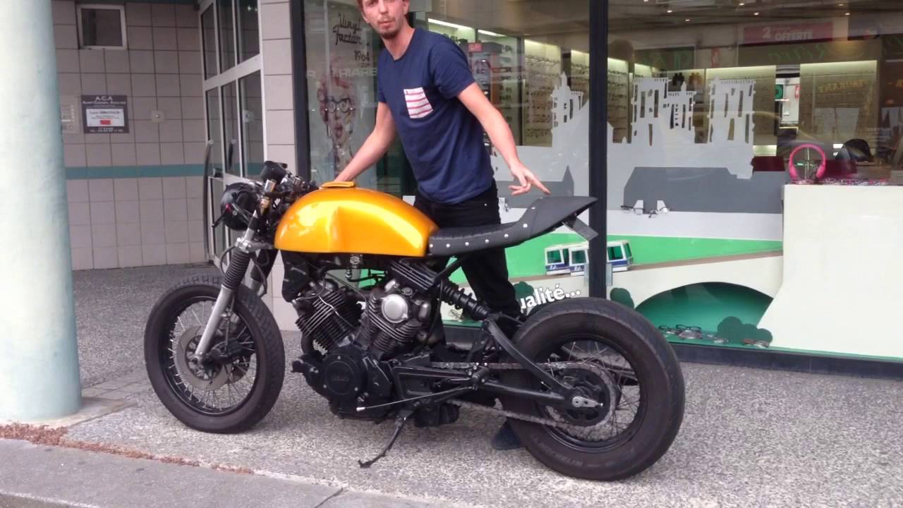 Yamaha tr1 cafe racer - YouTube