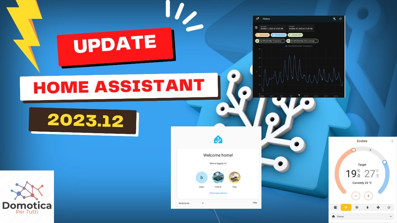 Home Assistant 2023.12: Login ridisegnato, Termostati Stilizzati e ...