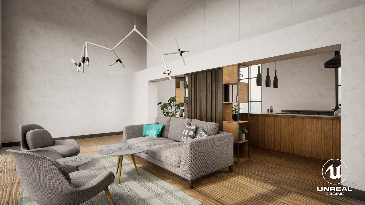 Archviz scene Apartments | Unreal Engine 4 - YouTube