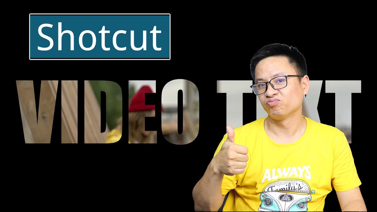 Shotcut Intro Effects - Video In Text Tutorial For Beginners - YouTube