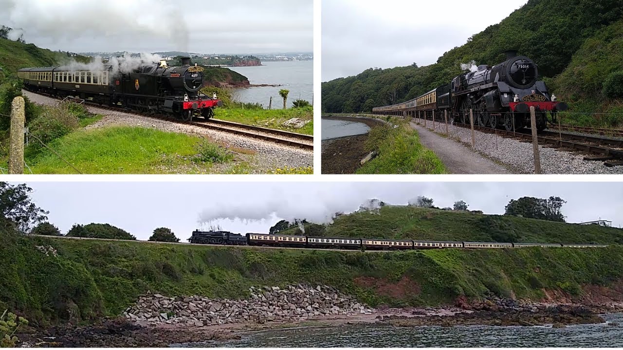 Summer on the Riviera Line: 4277 & 75014 at work on the Dartmouth Steam ...