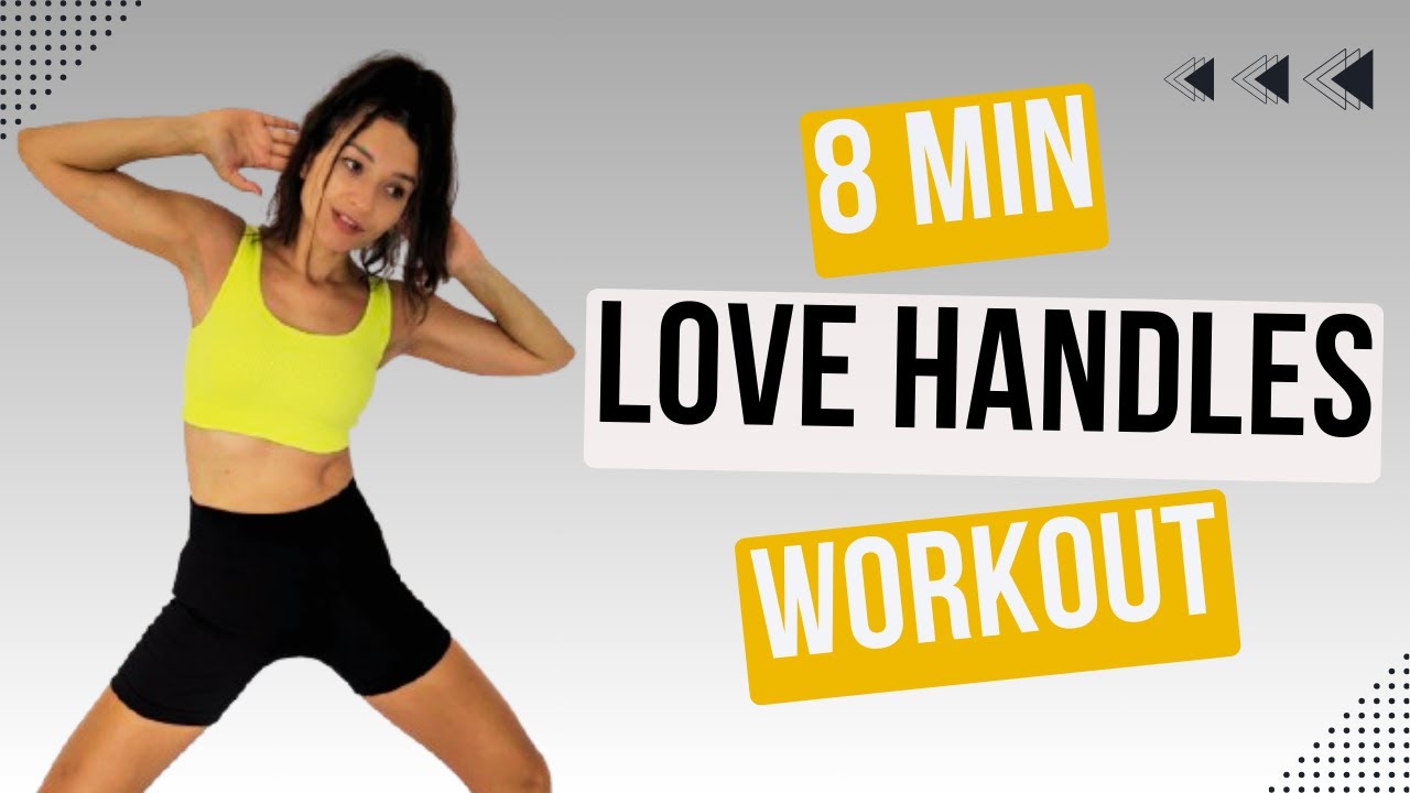 8 MIN LOSE MUFFIN TOP & LOVE HANDLES - Standing Exercise for Belly fat ...