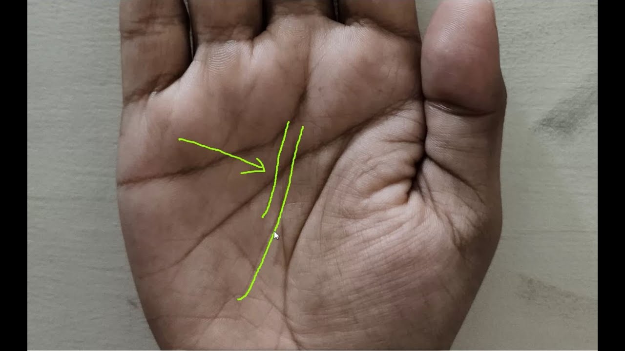 Double Fate Line Male Hand - YouTube