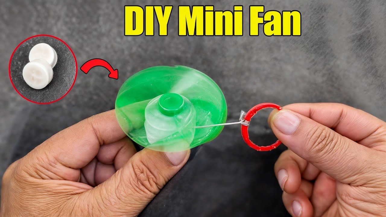 how to make a mini hand fan without motor and battery | mini hand fan ...