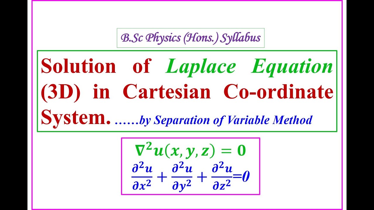 [C5:U-4](L-04) Solving Laplace Equation (cartesian co-ordinate) using ...