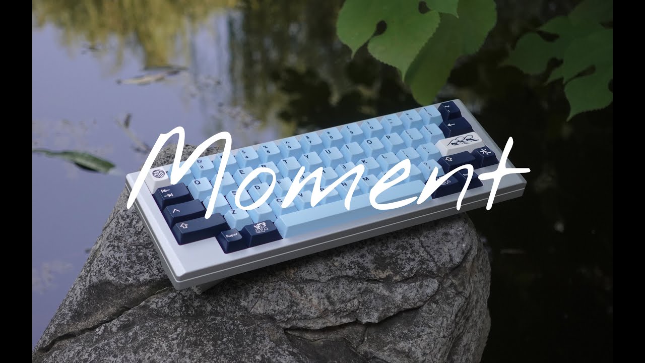 JJW Moment 60% - GMK Mizu - HG black typing sounds - YouTube