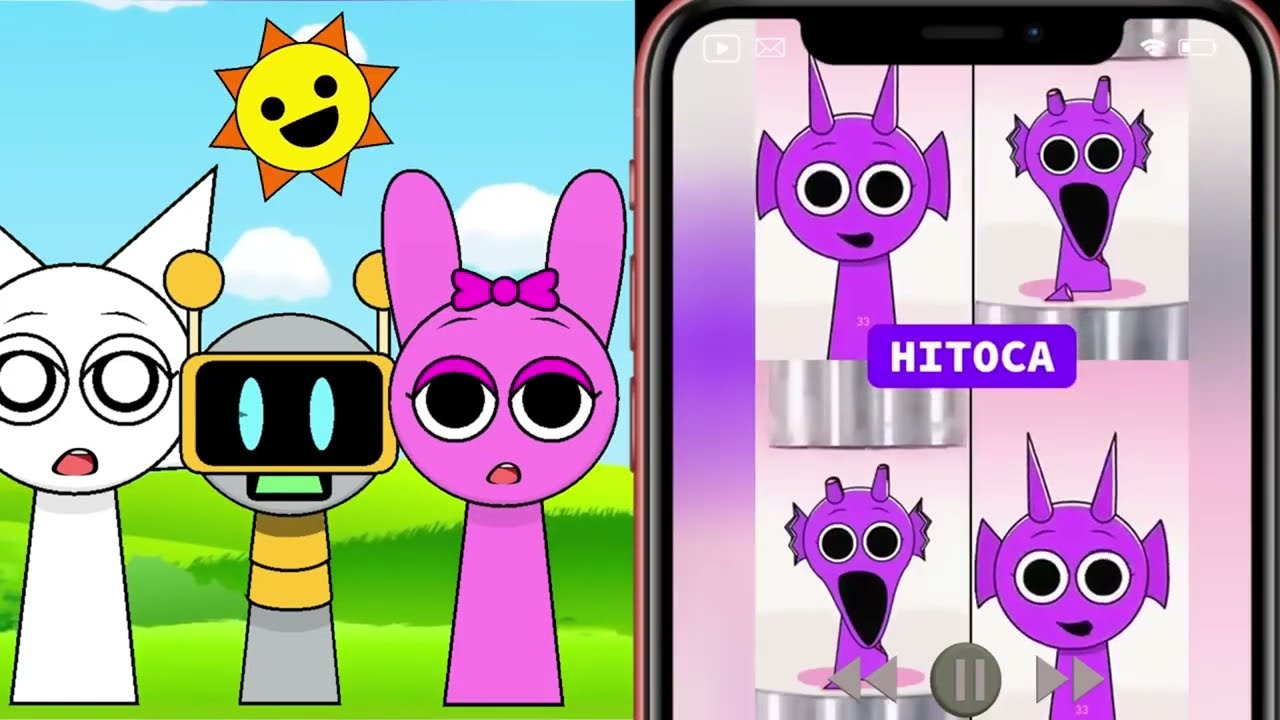 Incredibox Sprunki Simon, Gray And Pinki Shocked React - YouTube