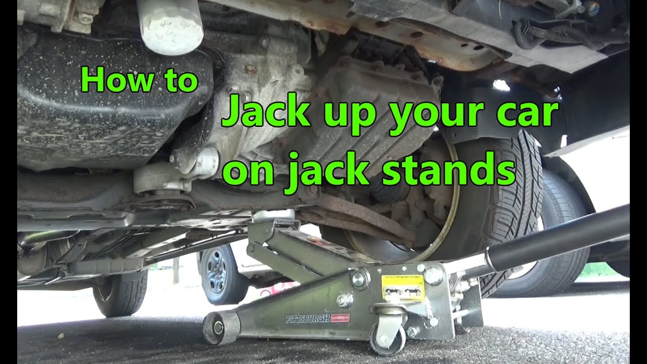 How to Jack up your car on Jack stands - YouTube