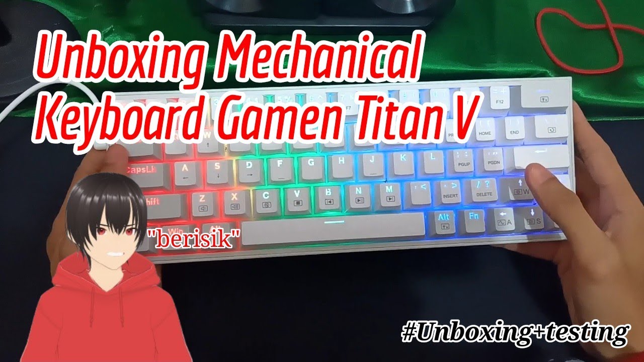 Unboxing Gamen Titan V ( Mechanical Keyboard) - YouTube