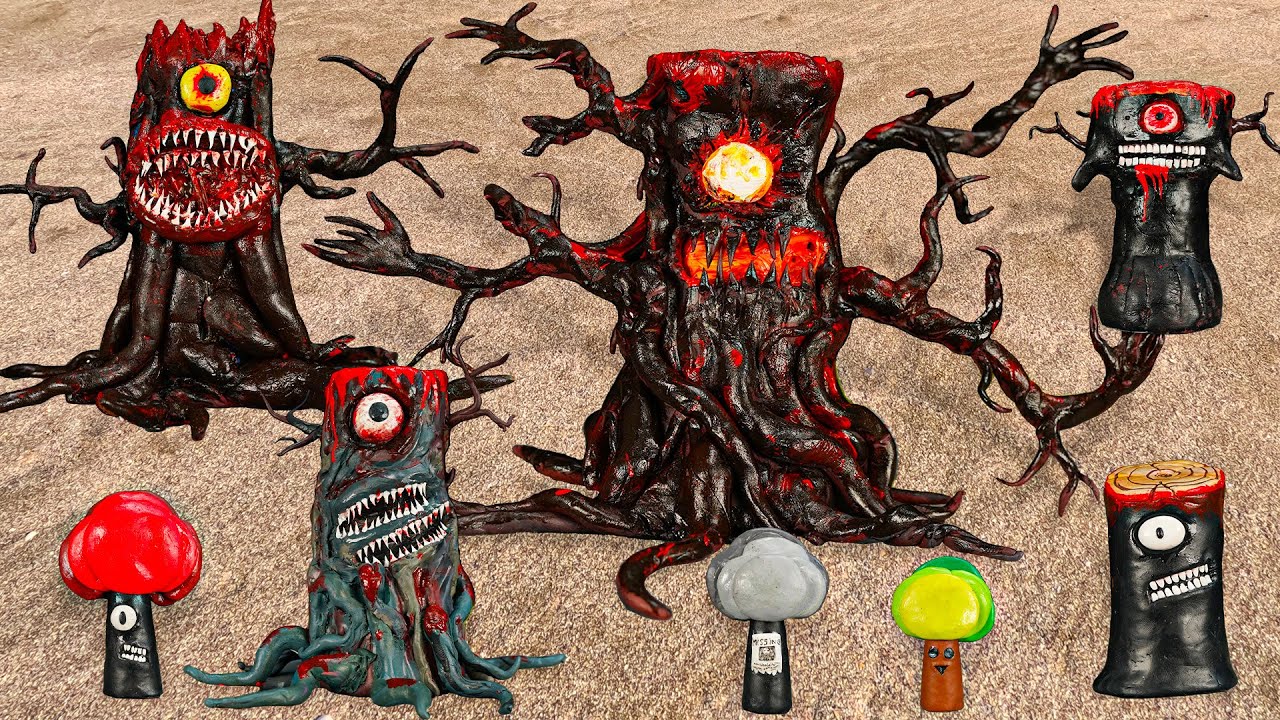 I Catch NEW ALL PHASES EVOLUTION OF TREE SPRUNKI in the garden - YouTube