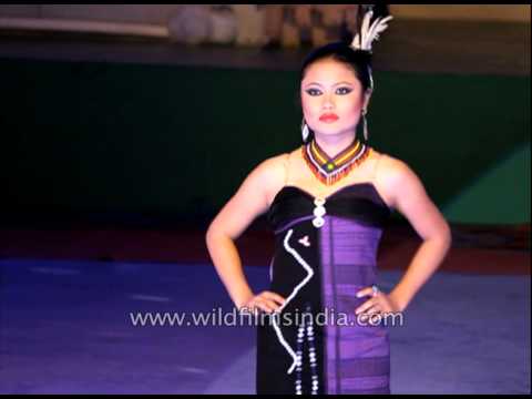 Models from Manipur showcase tribal attire at Fashion Parade in Manipur ...
