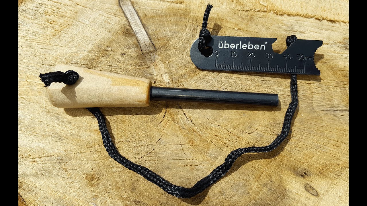 Review of the Überleben Zünden Traditional Bushcraft Fire Starter - YouTube