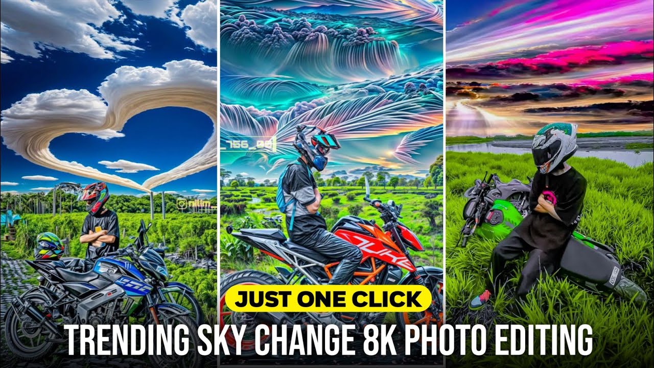 Trending Colorful Sky Photo Editing | Sky Change 8K Photo Editing ...