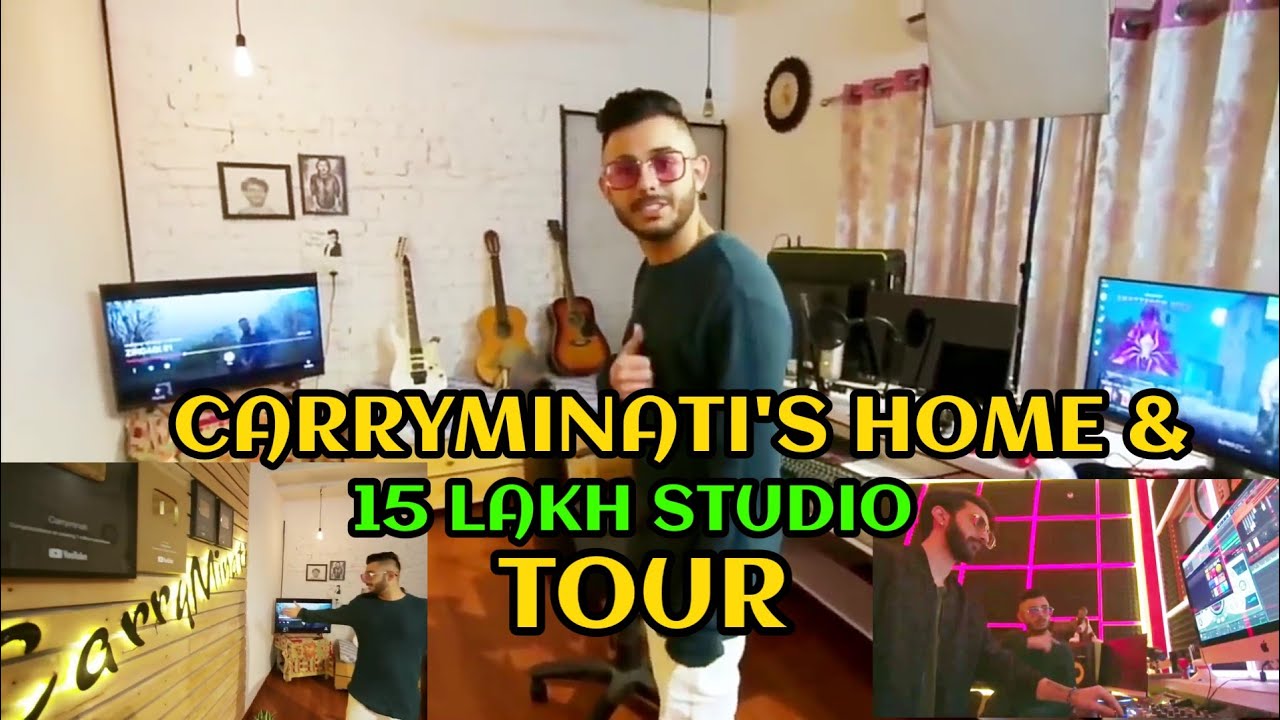 Tour of Carryminati house and 15 lakh worth Studio | Yalgaar ...