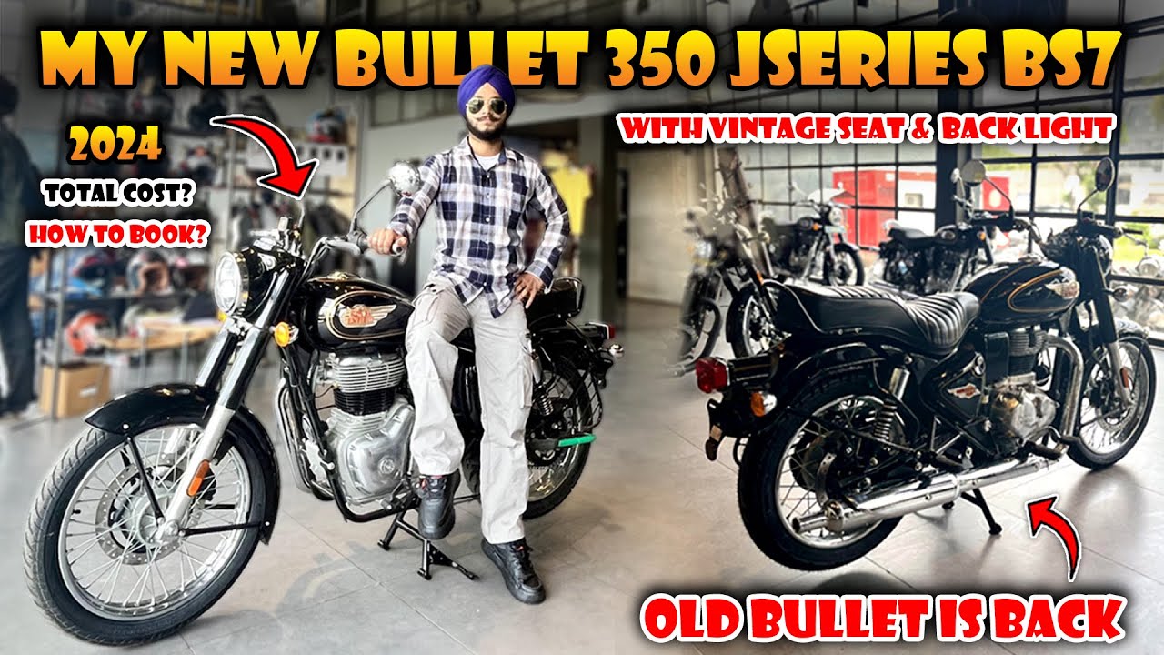 Finally New Bullet JSeries 2024 with Old Vintage Seat & Tail Lamp - OLD ...