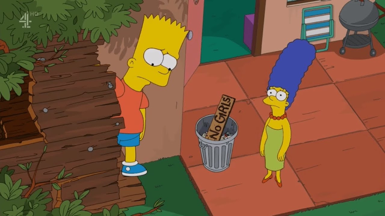 Marge's offer to build Bart a new treehouse - YouTube
