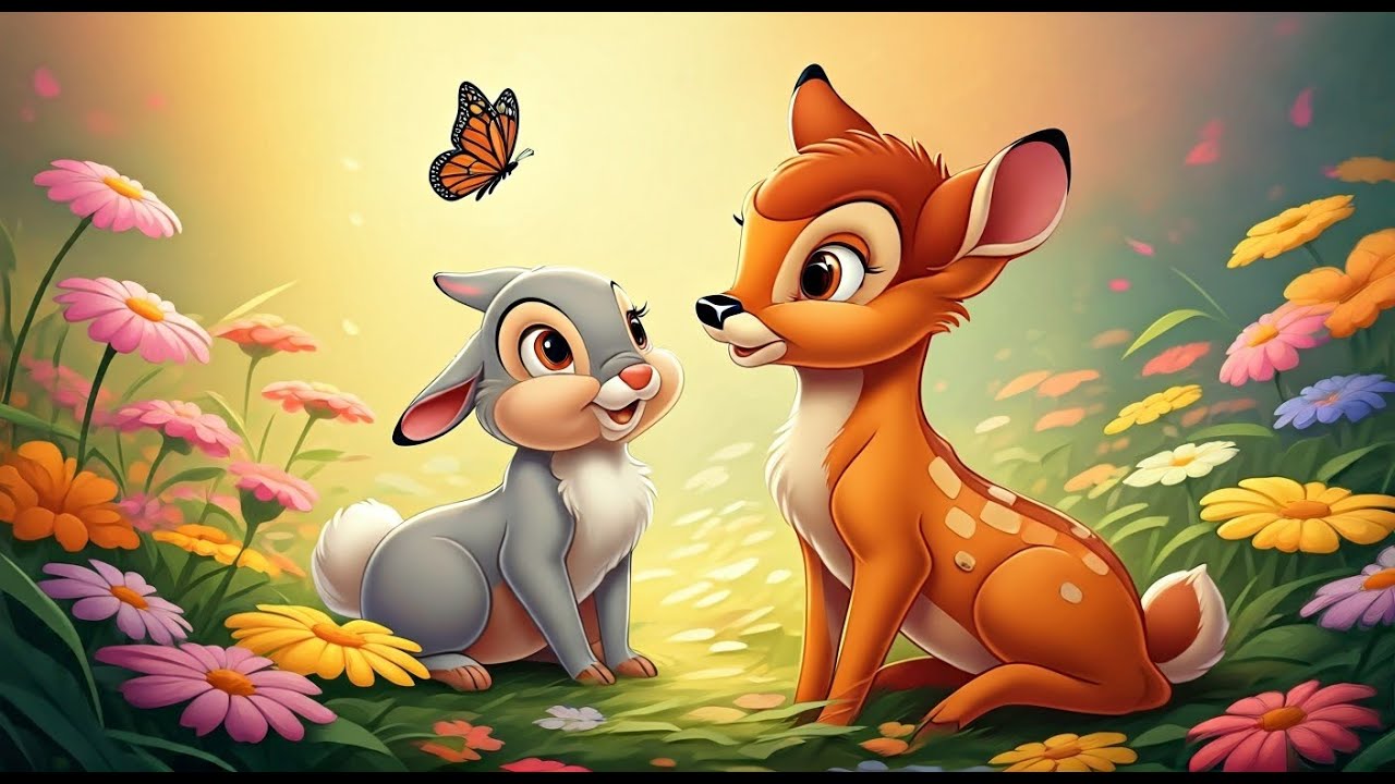 Watch Thumper Teach Bambi to Walk | A Fun Disney Friendship! - YouTube