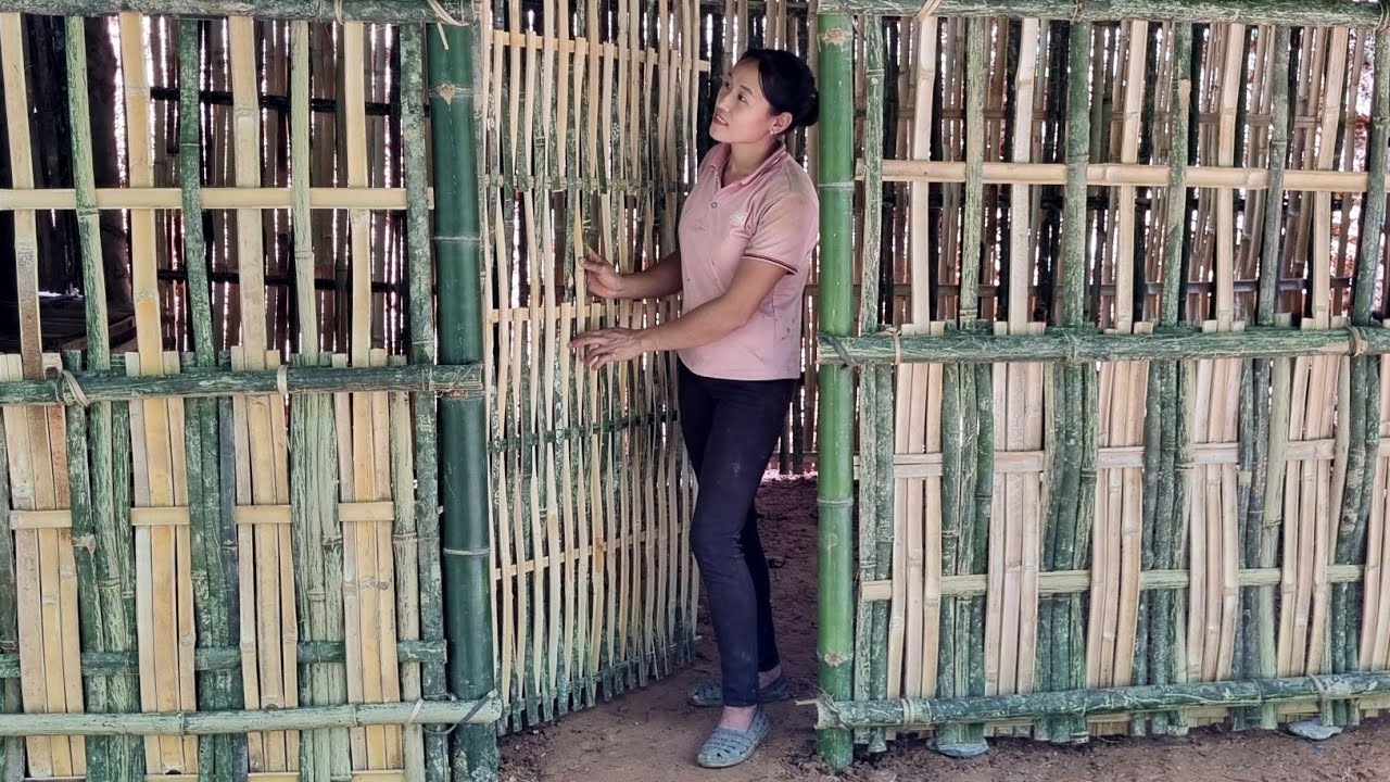 build a complete kitchen out of bamboo in the new farm - Lý Thị Viện ...