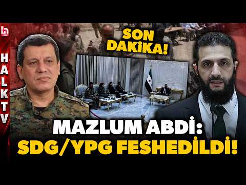 SON DAKİKA! Mazlum Abdi açıkladı! Ahmet Şara ile varılan anlaşma kapsamında SDG feshedildi!