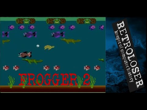 Frogger 2, atari 800xl, 4k - YouTube