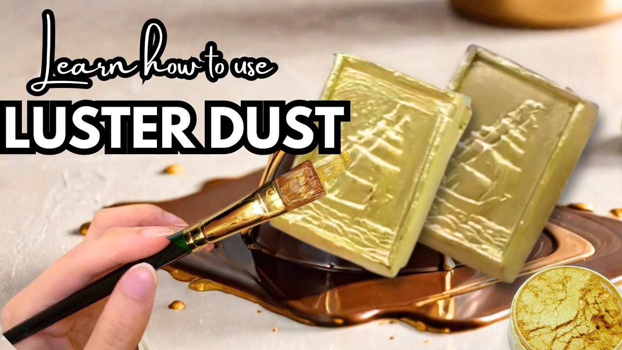 How To Paint Chocolate with Luster Dust //Edible Gold Paint - YouTube