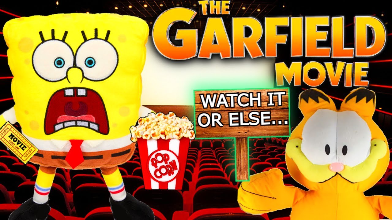 SpongeBob Goes To The Garfield Movie - SpongeBob Plush - YouTube