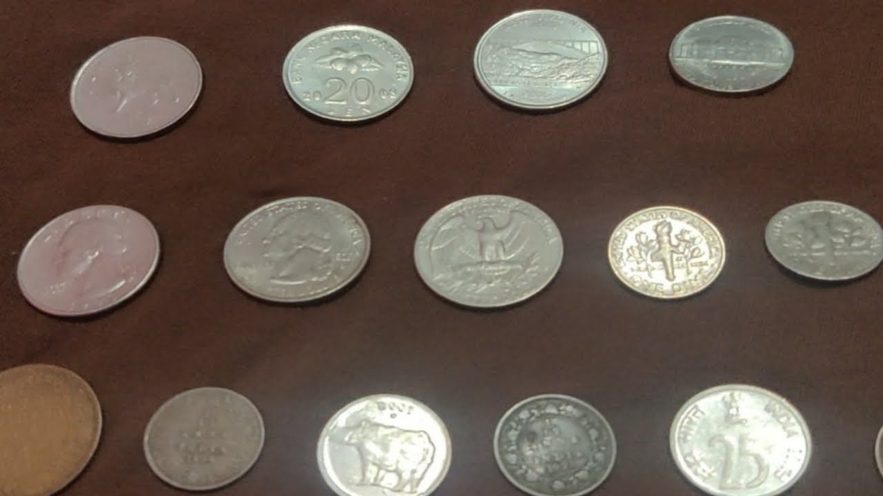 Some Rare old coins collection in my son's coins collection Part-1 ...