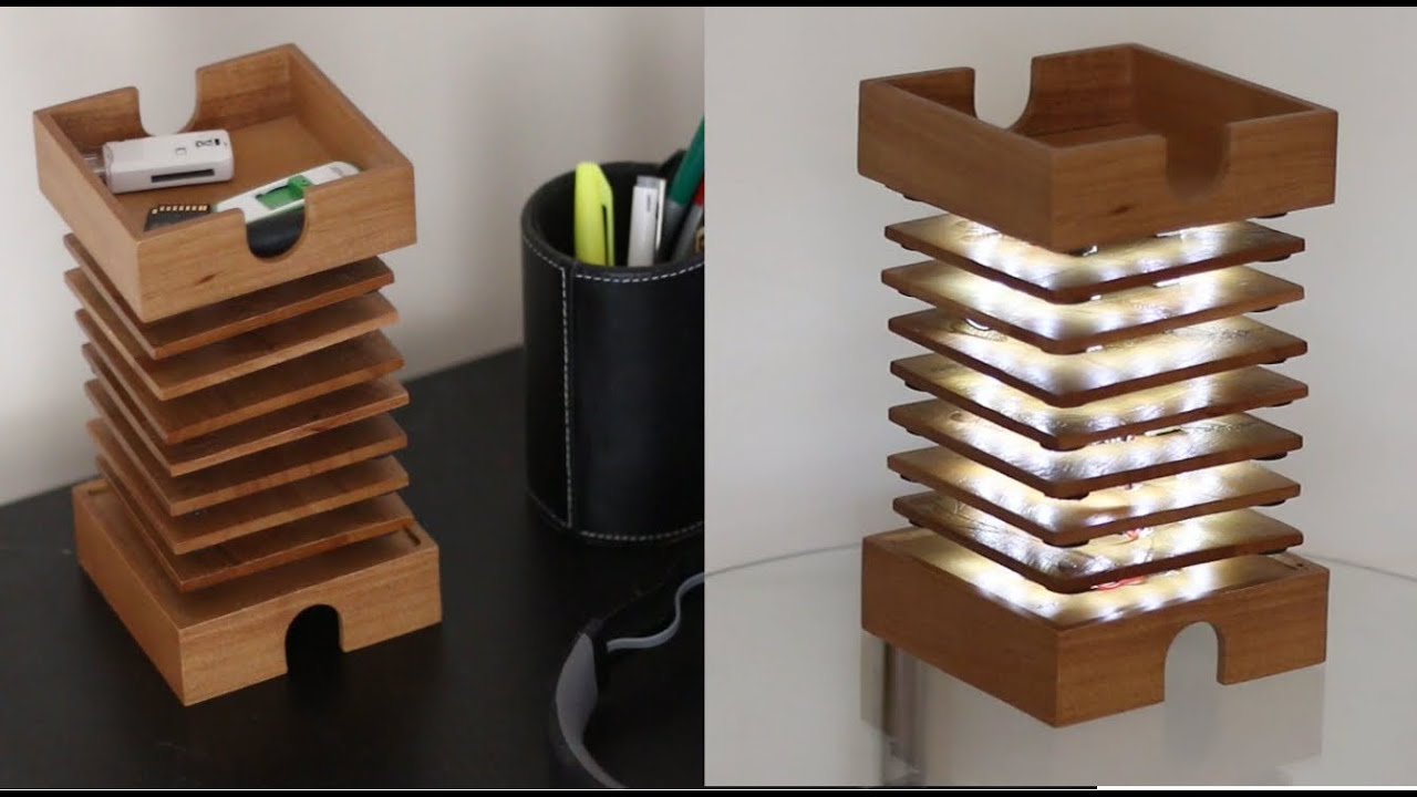 D.I.Y Decorative Coaster Lamp! - YouTube