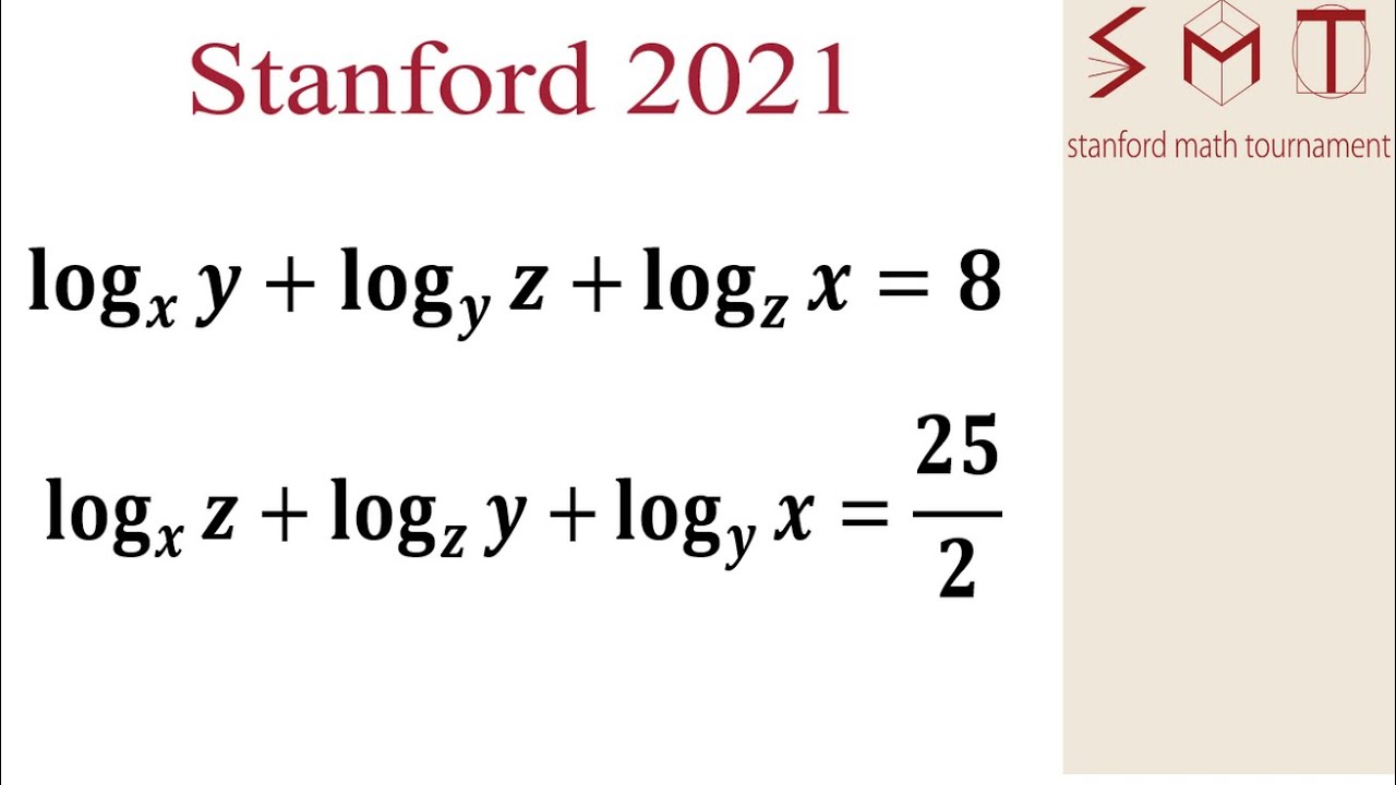 SMT 2021 2022 | Stanford Math Tournament | Question 4 | Problems ...