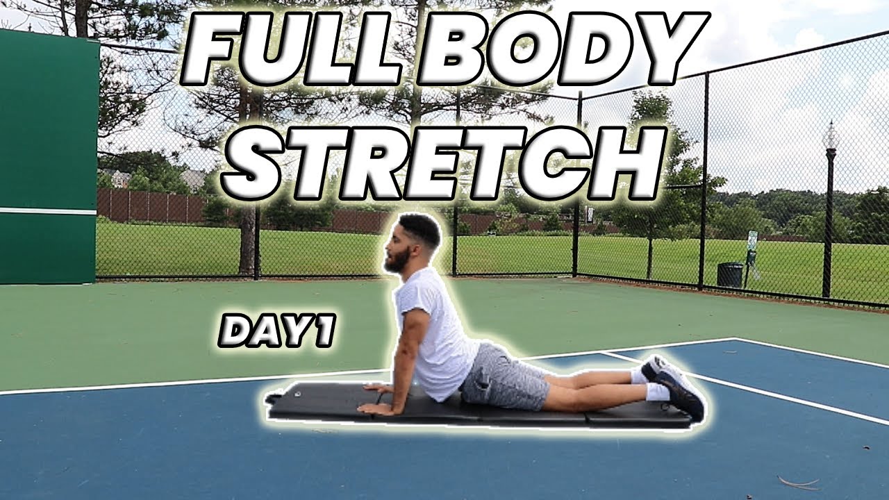 FULL BODY STRETCH FOR BEGINNERS ( DAY 1 ) - YouTube
