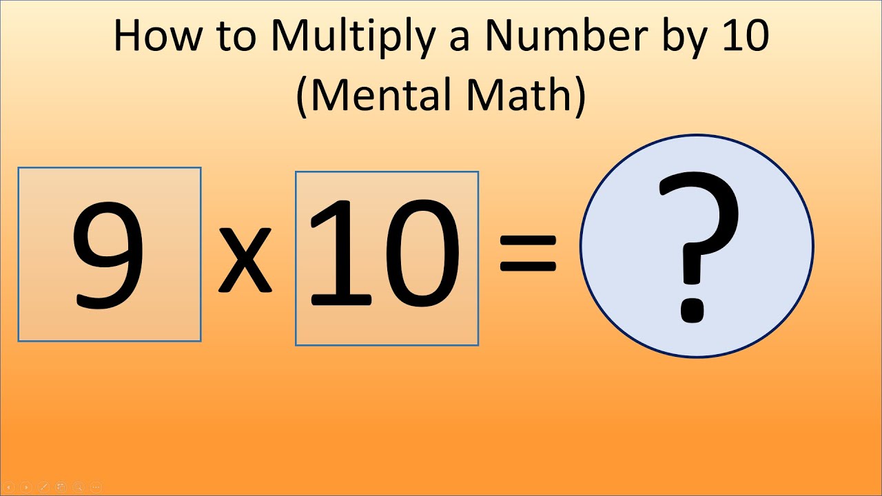 How to multiply a number by 10 | Mental math - YouTube