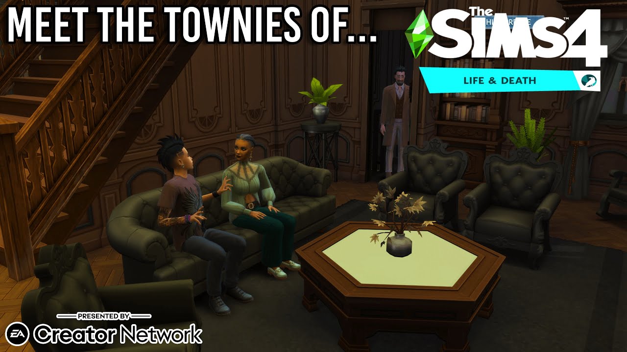 The Townies of The Sims 4 Life & Death Expansion Pack - YouTube