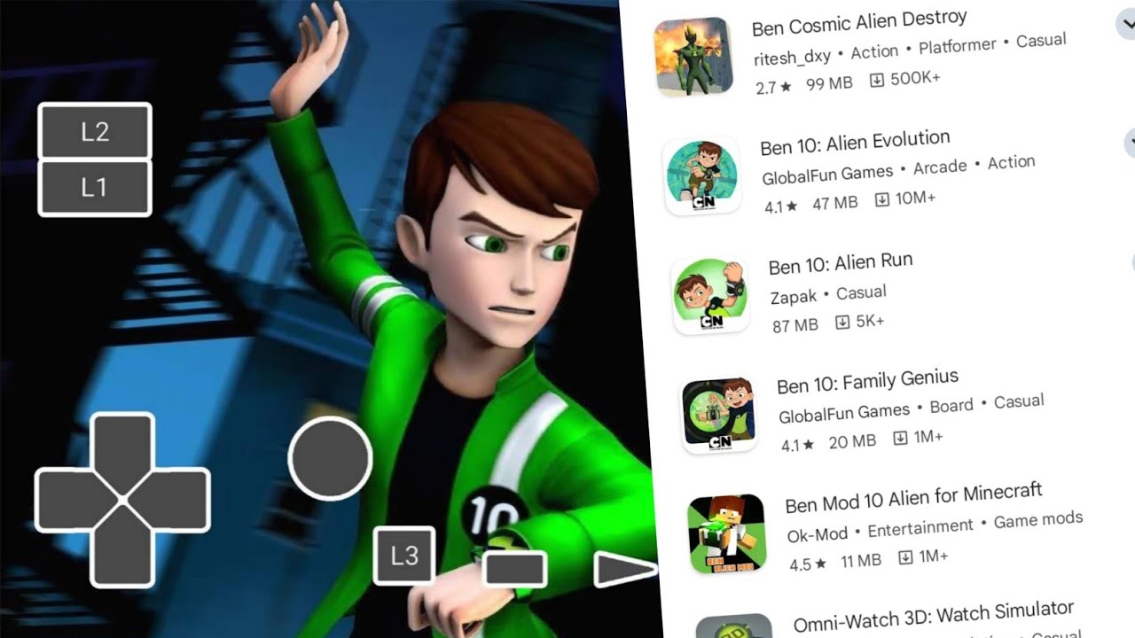 Top mobile Ben 10 Games For Android 2024 OFFLINE | High Graphics Ben 10 ...