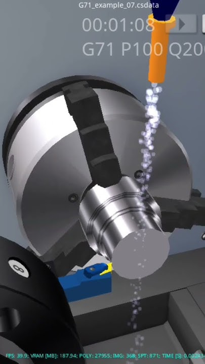 G71 in CNC | What is G71 in Fanuc | #simulator #cnc #boringOperations # ...