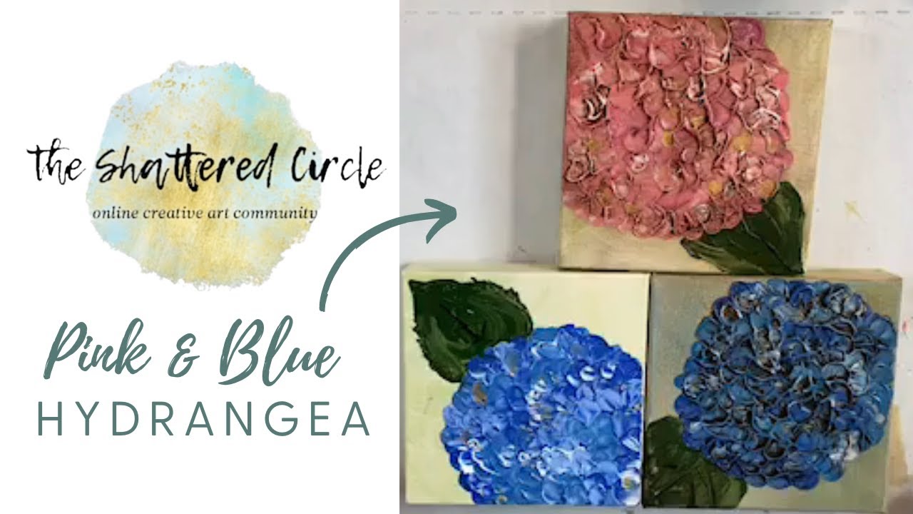 Pink & Blue Hydrangeas (Resin Art Tutorial) - YouTube
