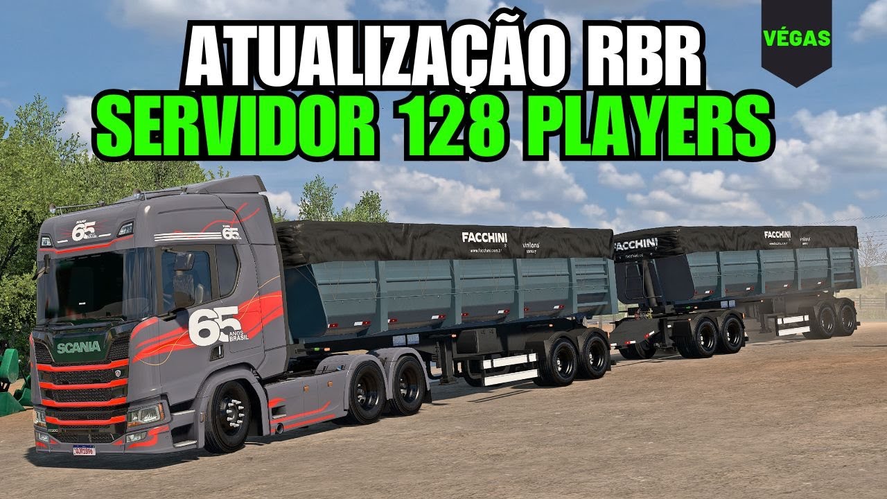 ETS2 Scania 65 anos - mapa RBR multiplayer 128 jogadores - YouTube