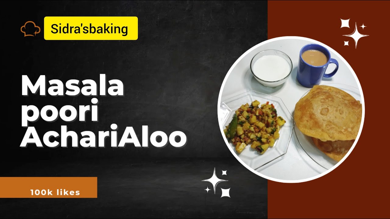 Crispy Masala Poori With Achari Aloo | Poori With Aloo ki Tarkari ...