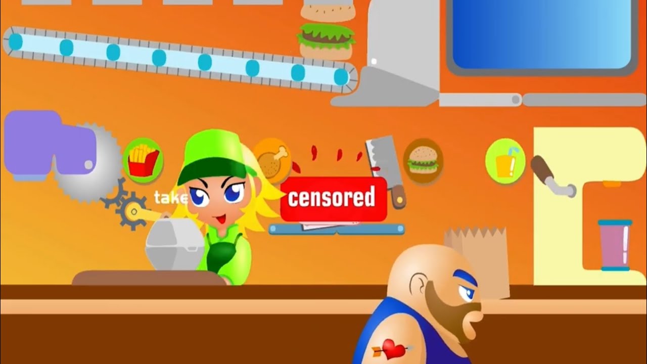 Busy Burger flash game - YouTube