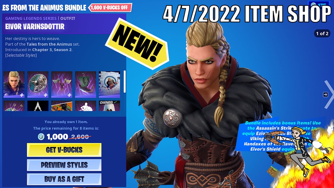 *NEW* Assassins Creed Bundle! | Fortnite Item Shop (7/4/2022) - YouTube