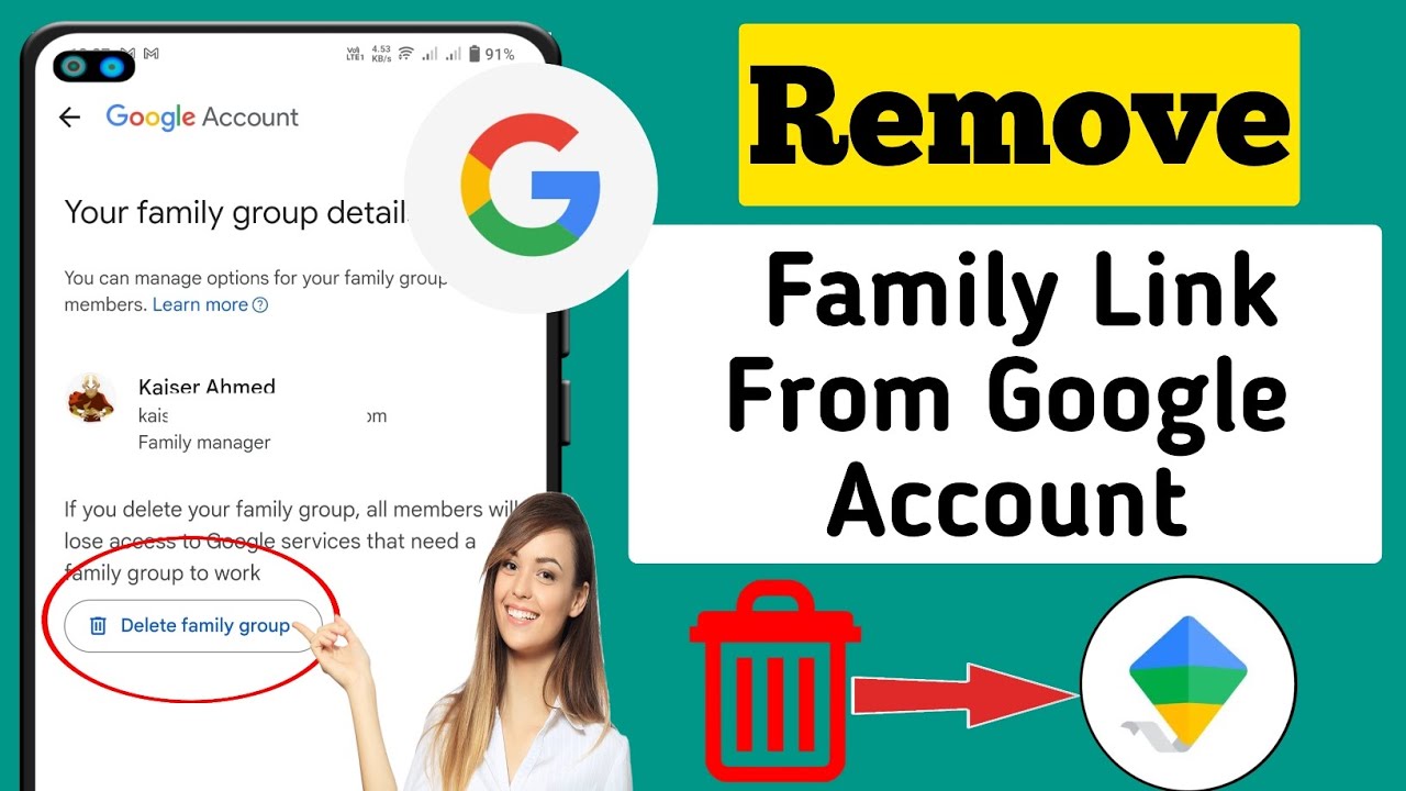 How to Remove Family Link from Google Account 2024 | Remove/Delete ...